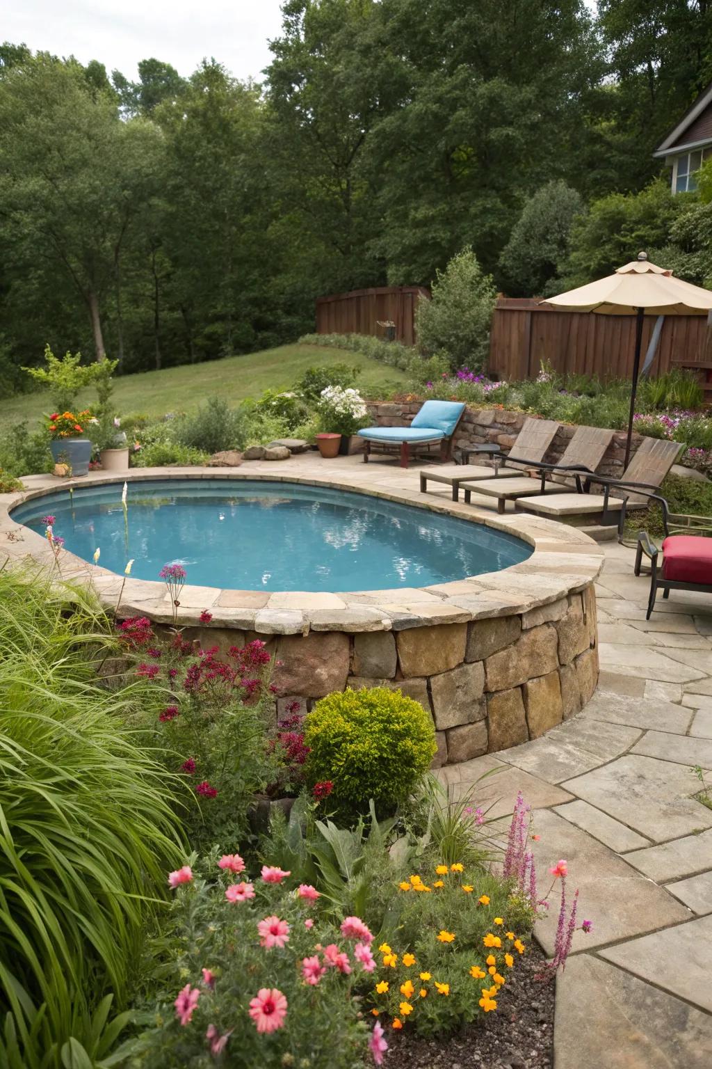 How to Skirt an Above Ground Pool: Tips and Inspirations - Light and Layer