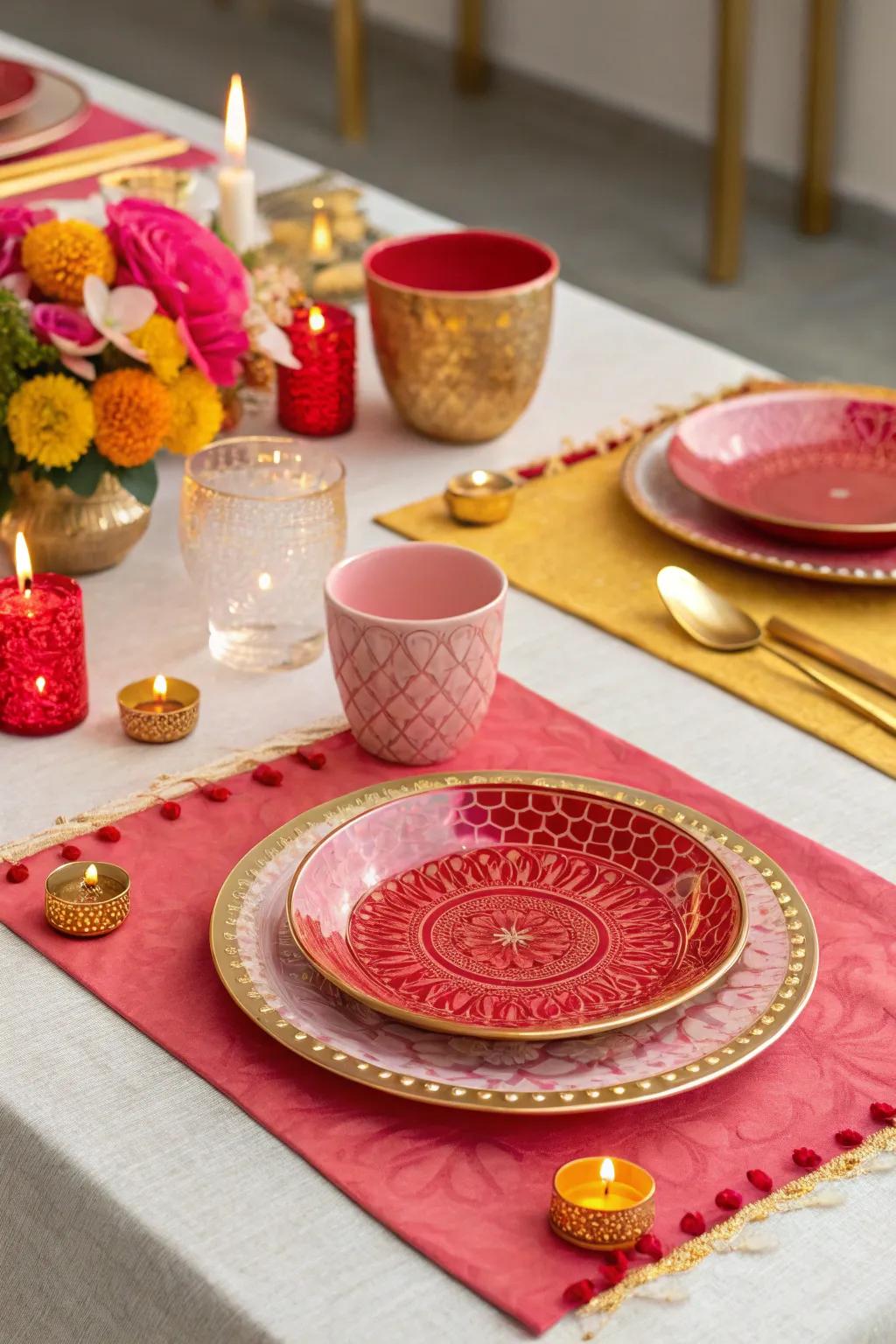 Inspired Diwali Table Design Inspirations - Light and Layer
