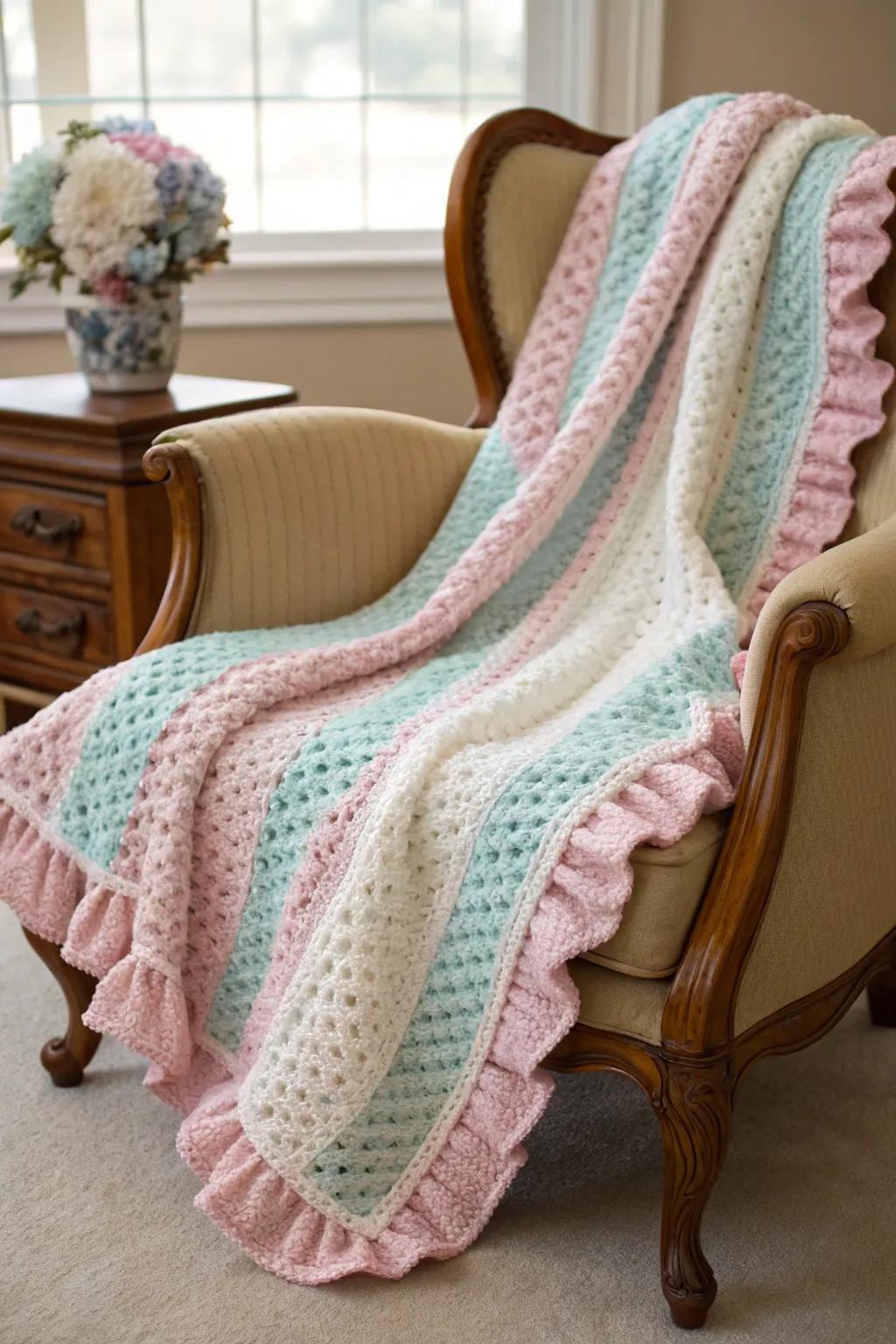 Unique Edge Finishes for C2C Blankets - Light and Layer