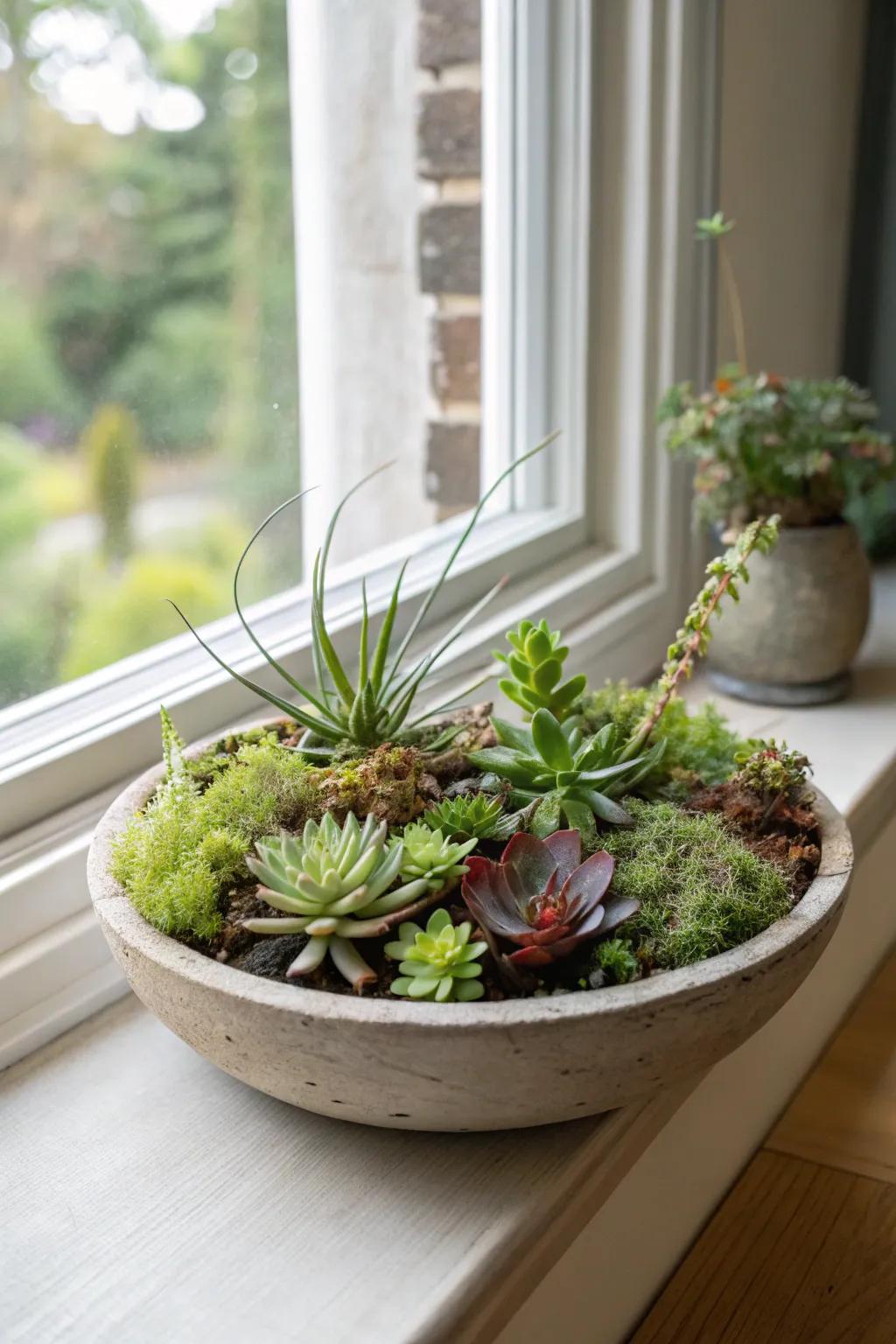 Unique Dish Garden Concepts with Succulents - Light and Layer