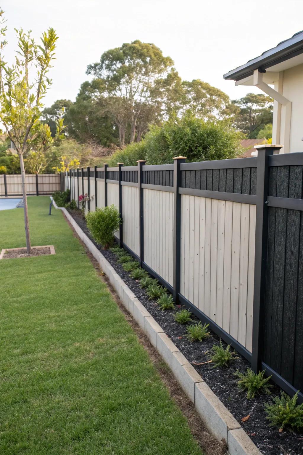 Inspirational Fence Edging Designs for Modern Landscapes - Light and Layer