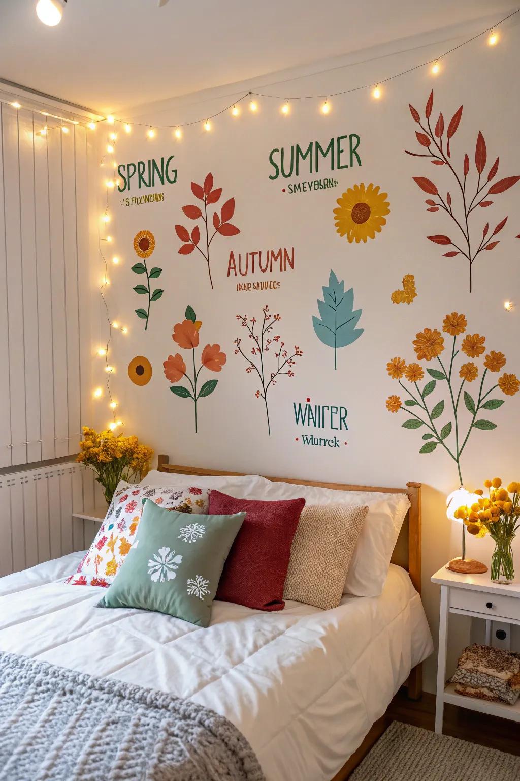 Creative Wall Decals to Transform Your Bedroom - Light and Layer