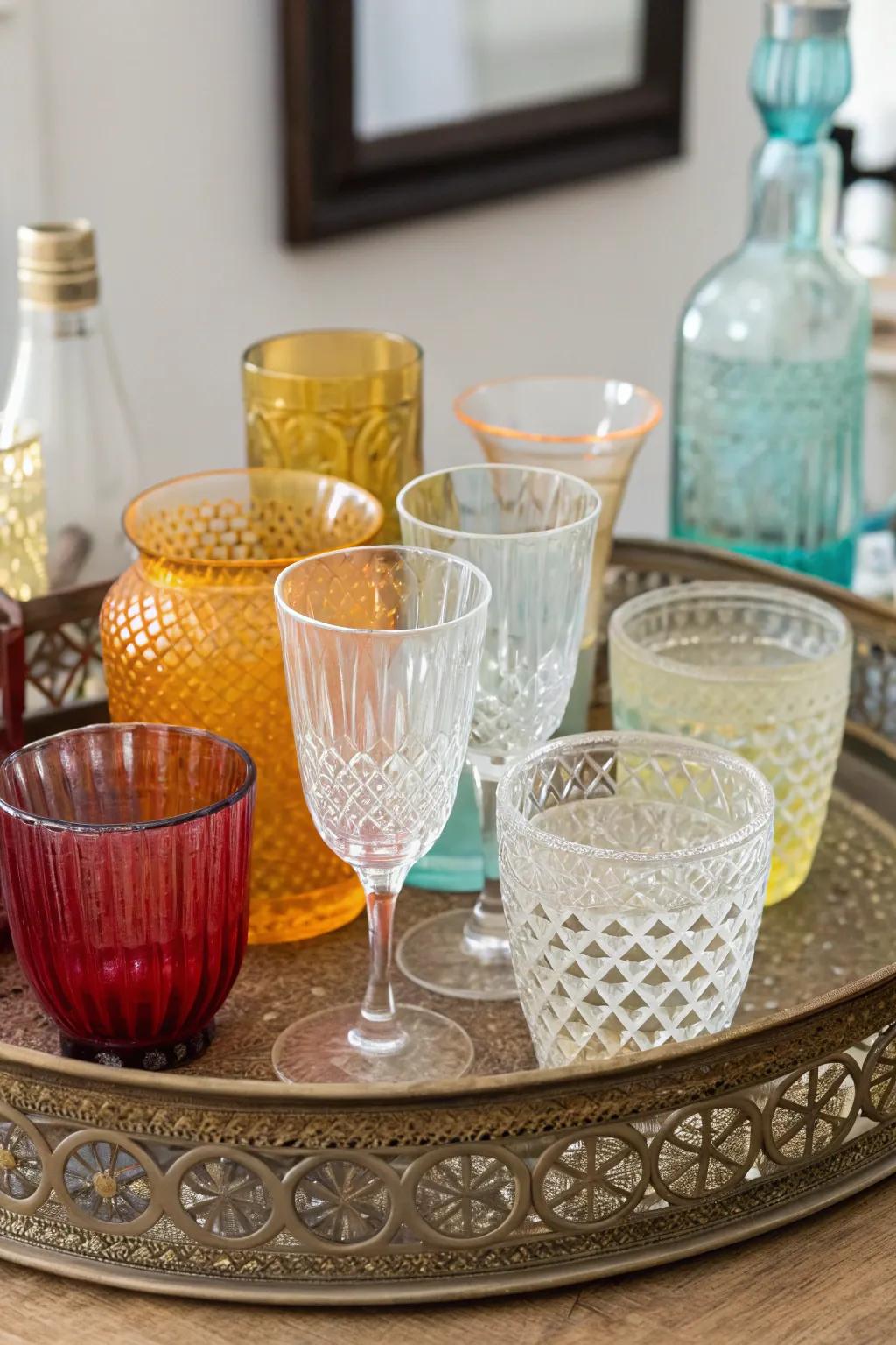 Inspiring Ideas for Arranging Glassware - Light and Layer