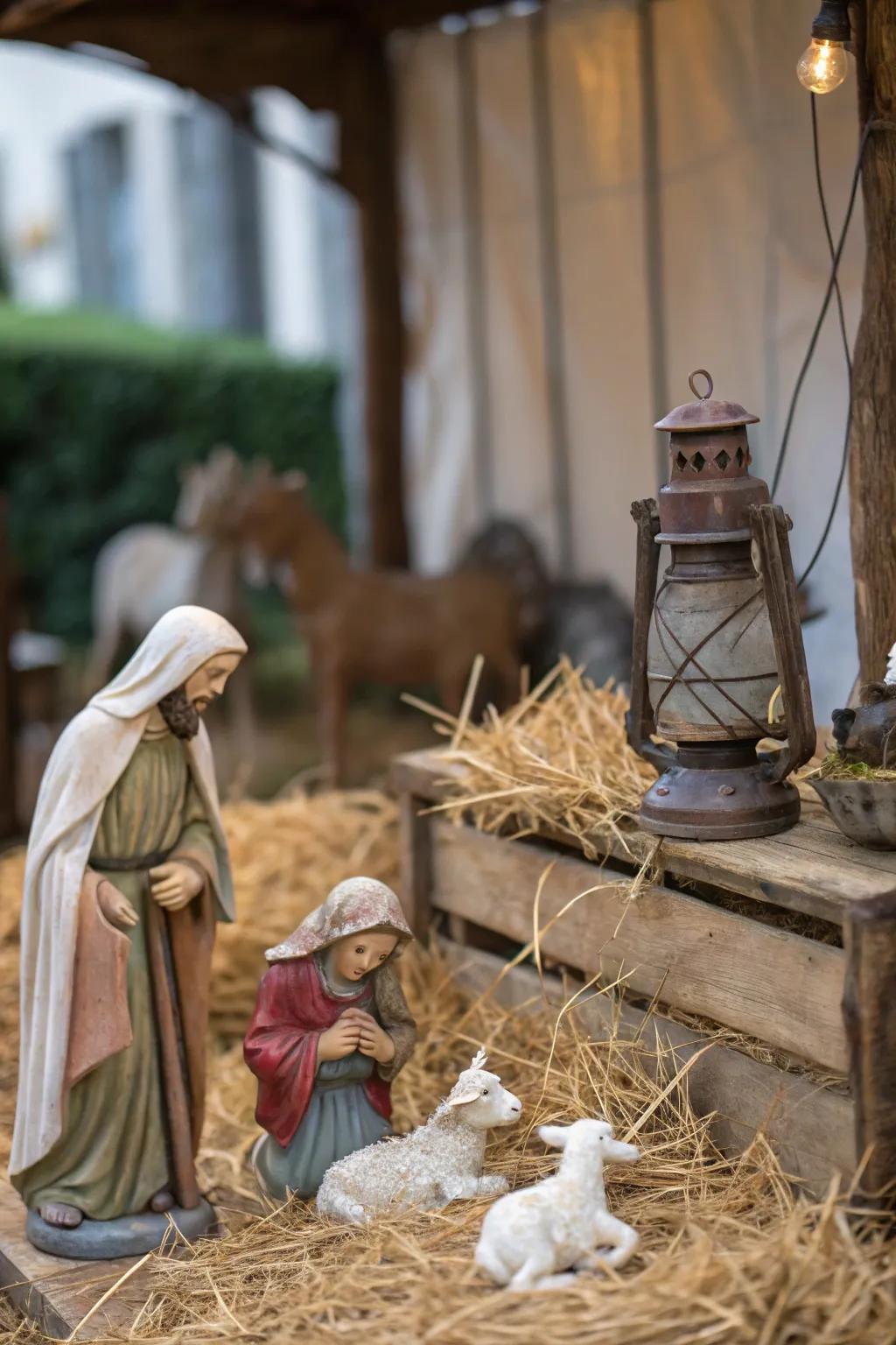 Outdoor Nativity Inspiration and Ideas - Light and Layer