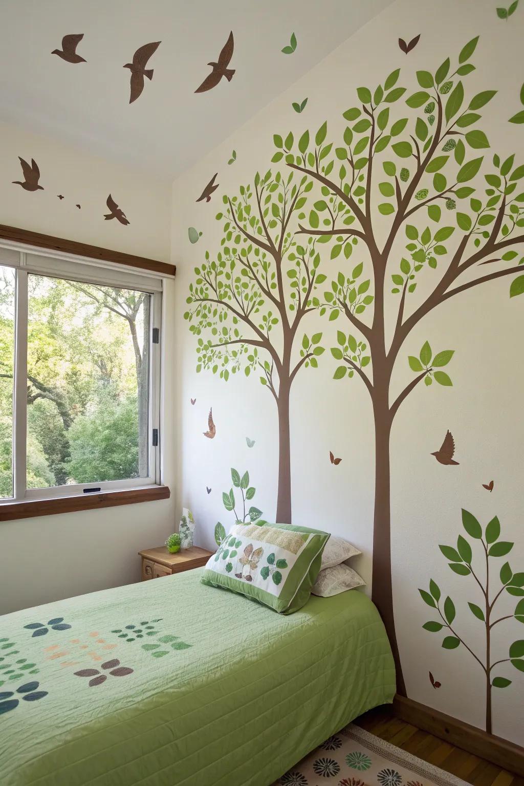 Creative Wall Decals to Transform Your Bedroom - Light and Layer