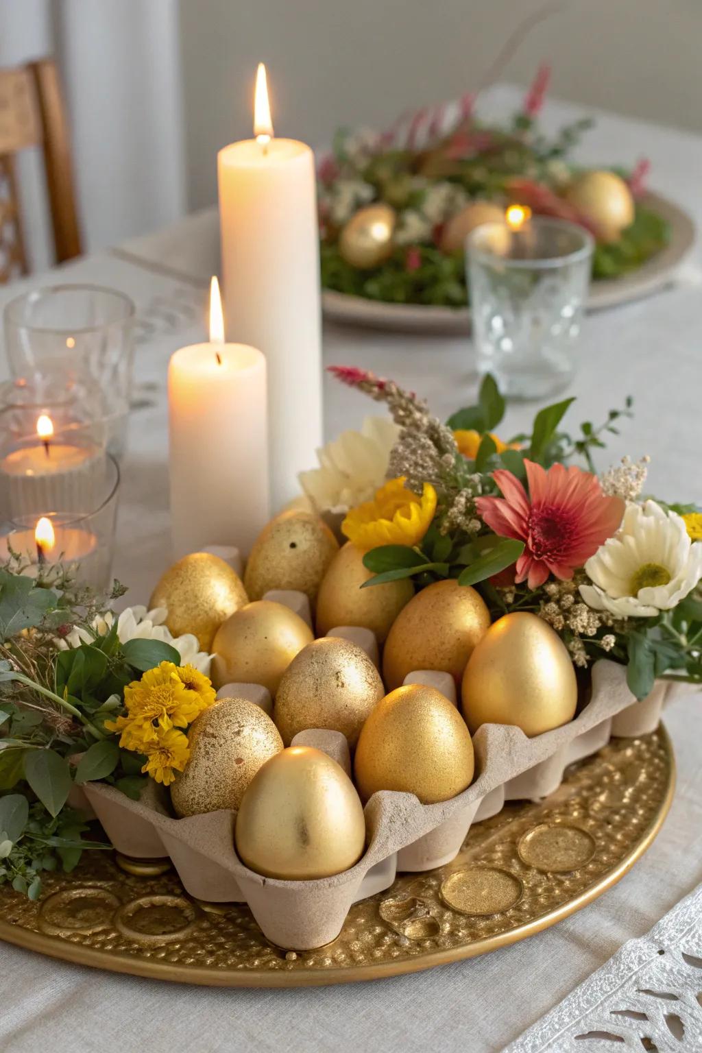 Imaginative Golden Egg Creations - Light and Layer