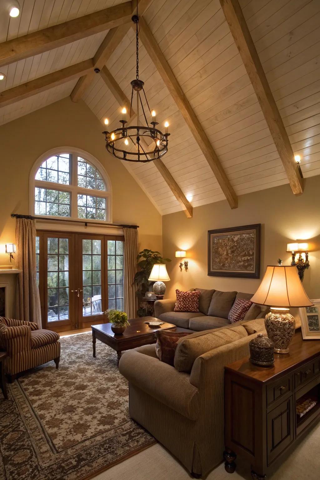 Best Lights to Brighten Your Vaulted Ceiling - Light and Layer