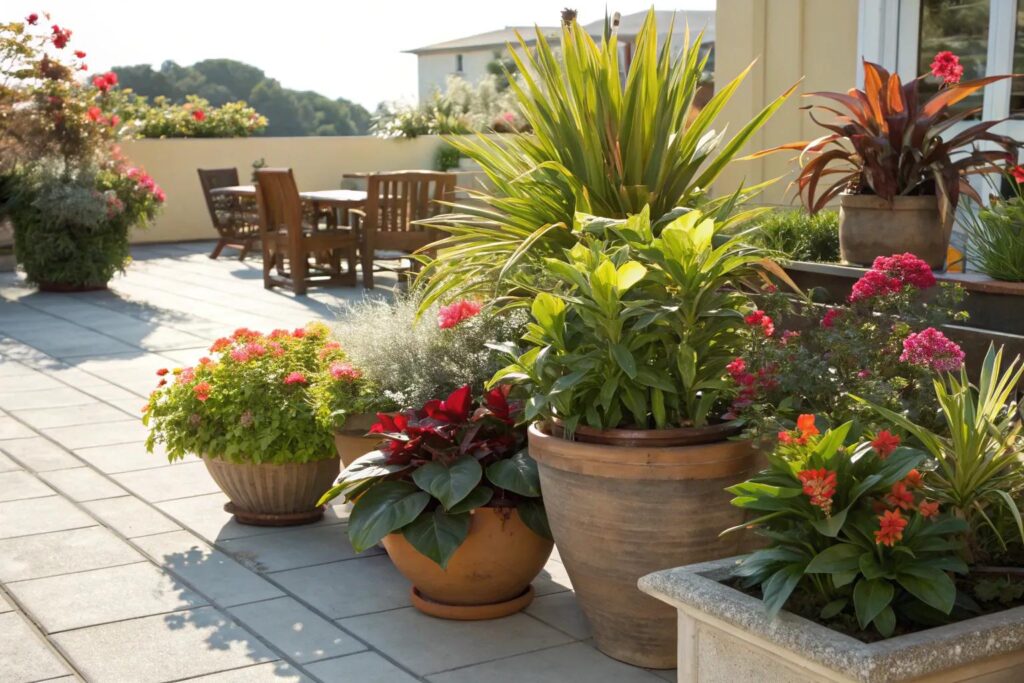 19+ Vibrant Low-Maintenance Full Sun Potted Plants