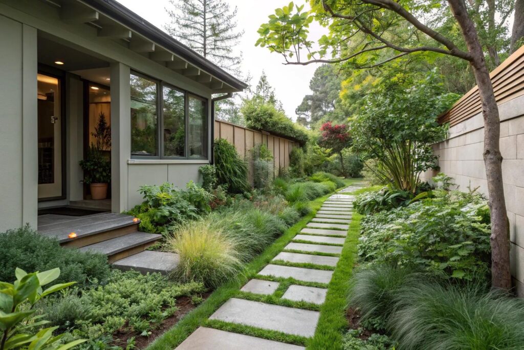 16+ Stylish Low Maintenance Side Yard Ideas