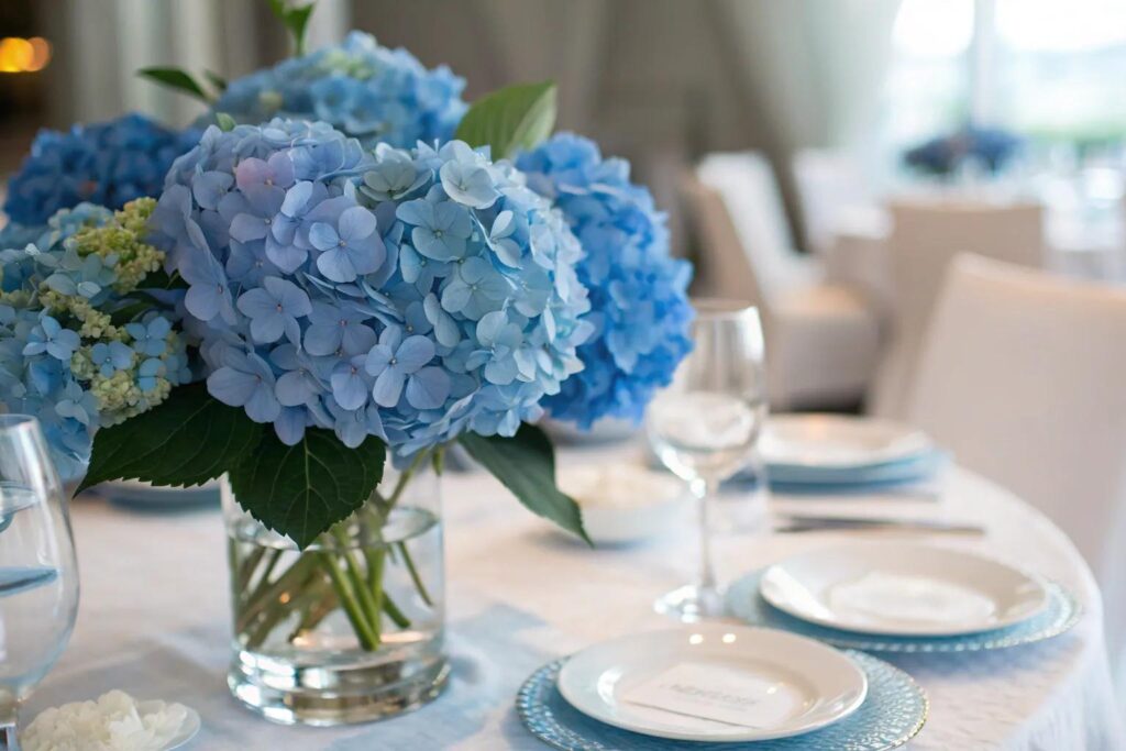 17+ Stunning Blue Hydrangea Centerpiece Ideas
