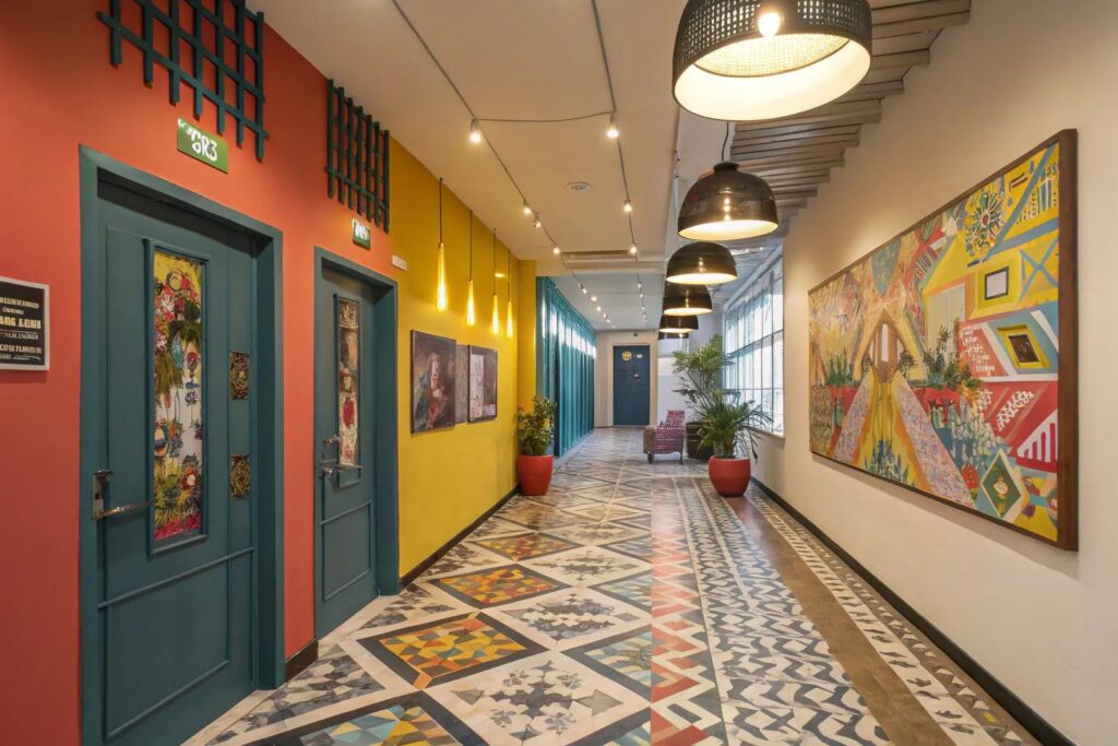 19+ Vibrant Colorful Hallway Ideas to Brighten Your Home