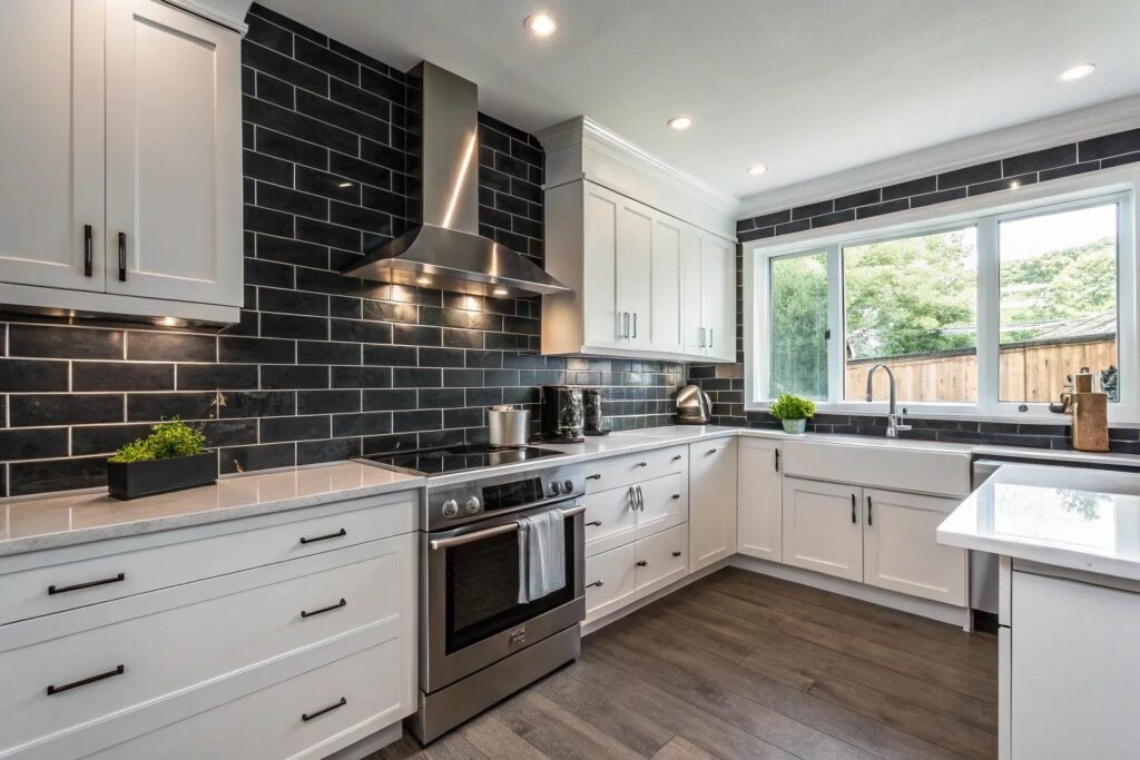 18+ Stunning Dark Kitchen Backsplash Ideas