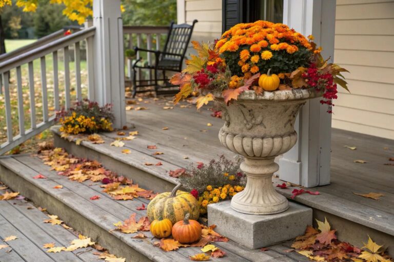 13+ Creative Fall Urn Planter Ideas