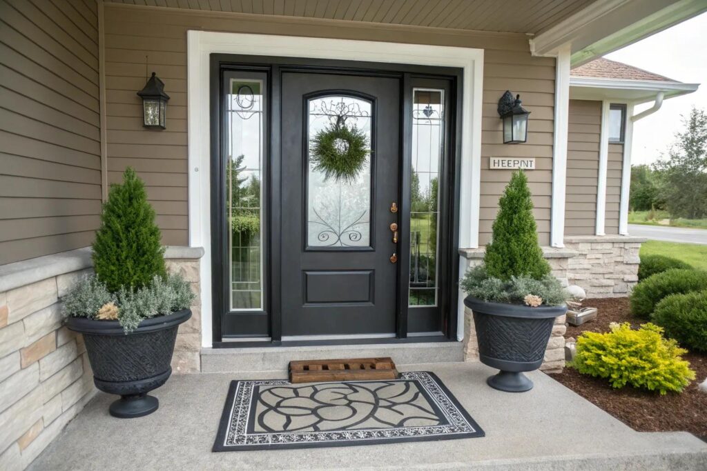 12+ Charming Front Door with One Sidelight Ideas
