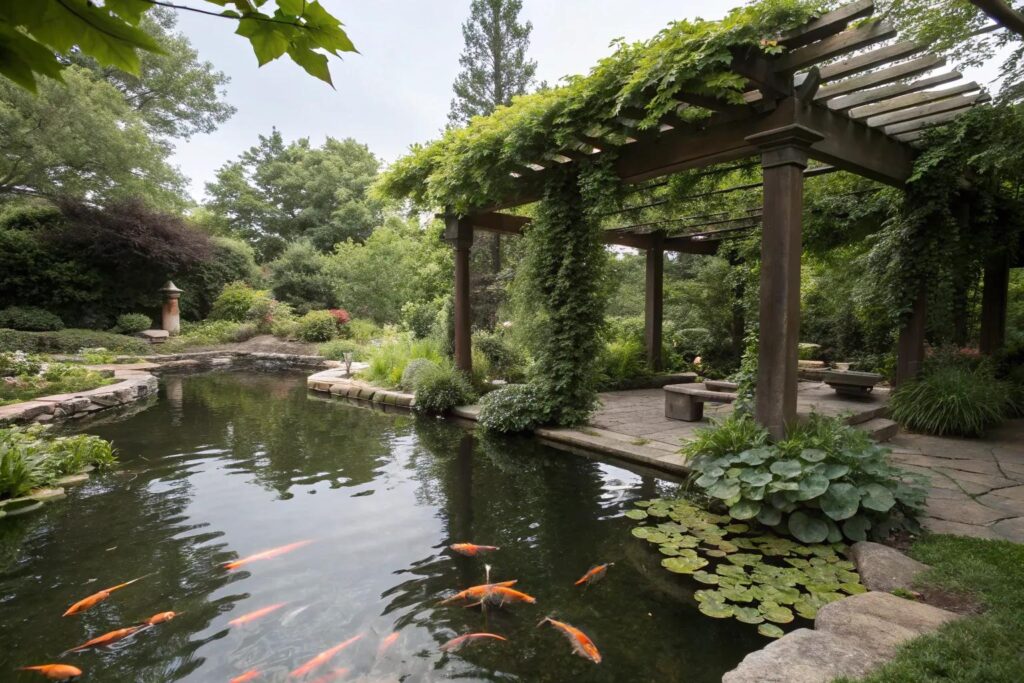17+ Inspiring Koi Pond Shade Ideas for Your Backyard