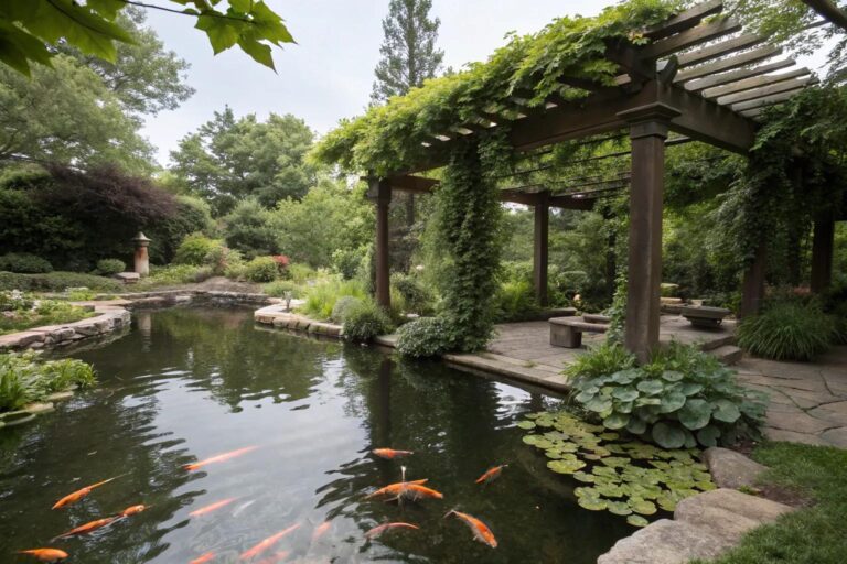 17+ Inspiring Koi Pond Shade Ideas for Your Backyard