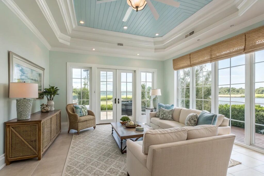 15+ Inspiring Light Blue Ceiling Ideas