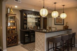 19+ Creative Mini Bar Lighting Ideas
