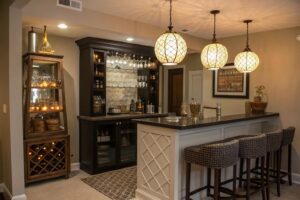 19+ Creative Mini Bar Lighting Ideas
