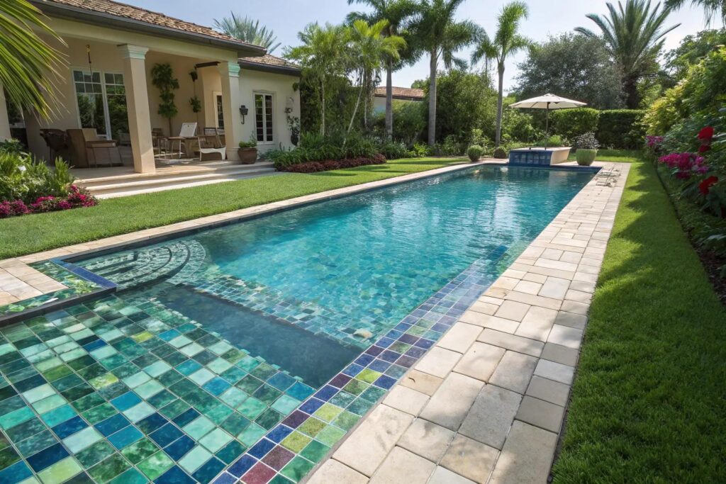 16+ Stunning Pool Color Ideas for a Vibrant Backyard